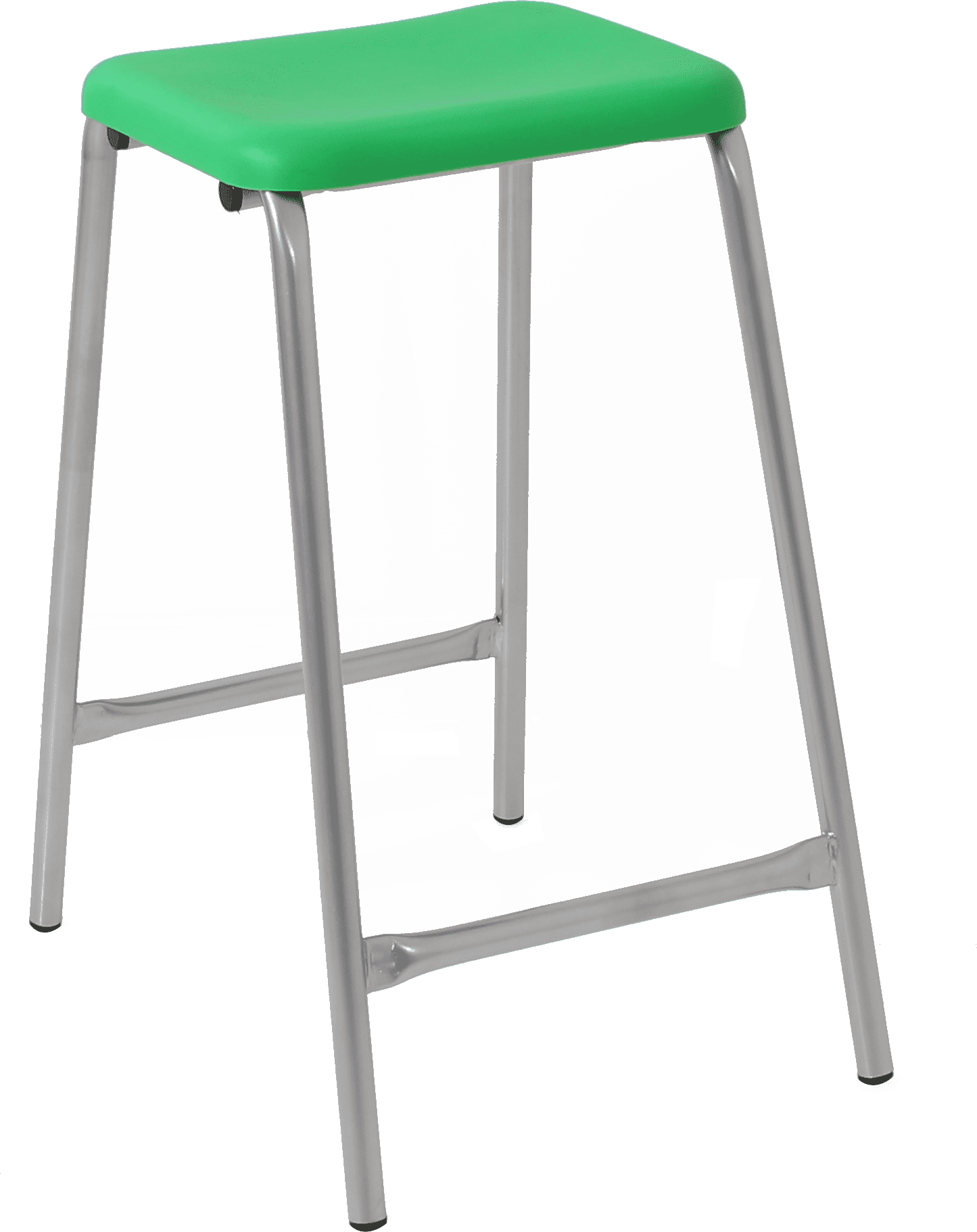 Advanced Low Back Stool Four Leg with Flat Seat and Steel Frame - Just ...