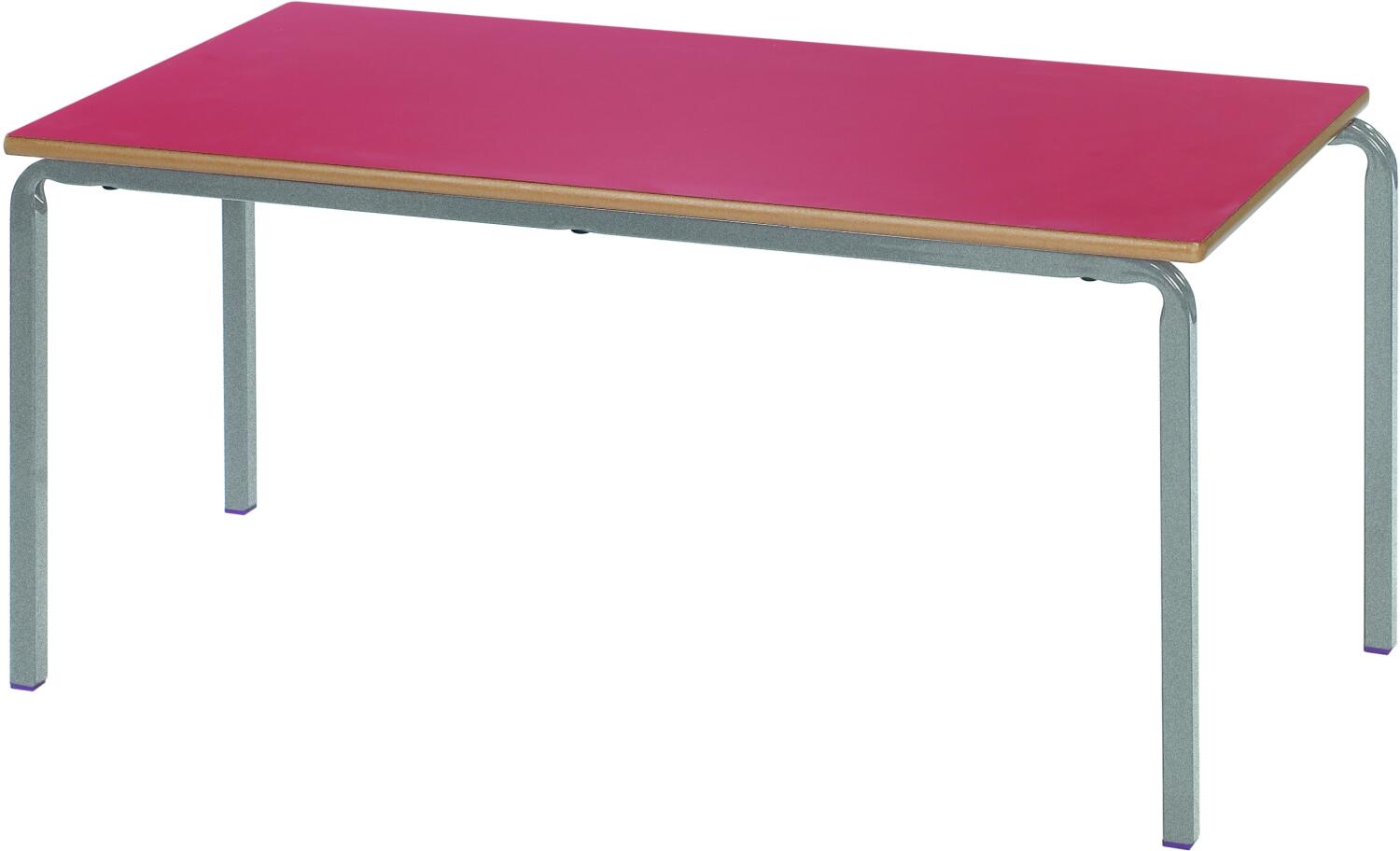 Metalliform Crushed Bent Rectangular Table with MDF Edge - Just For Schools