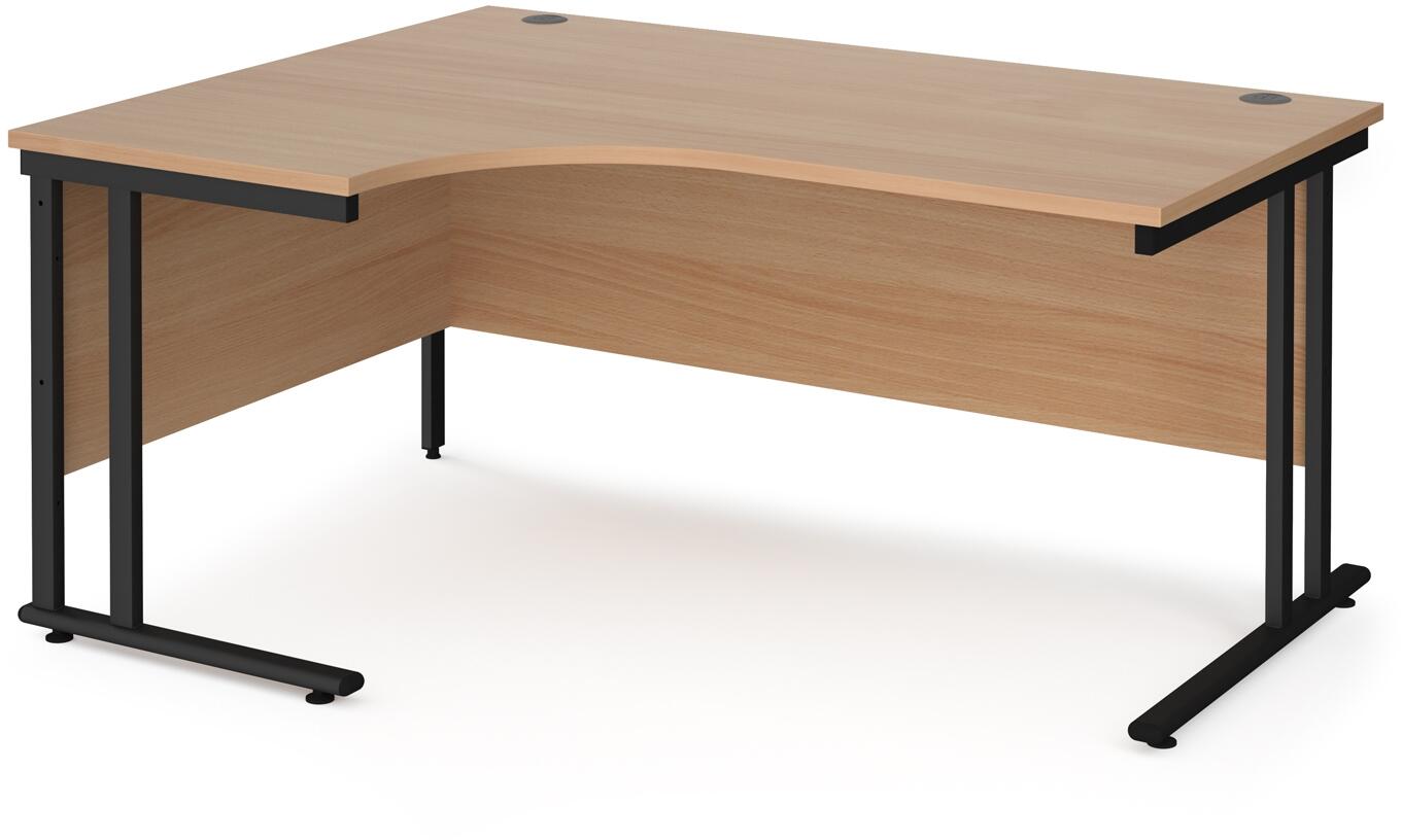 Dams Maestro 25 Corner Desk with Twin Cantilever Legs 1600 x 1200mm