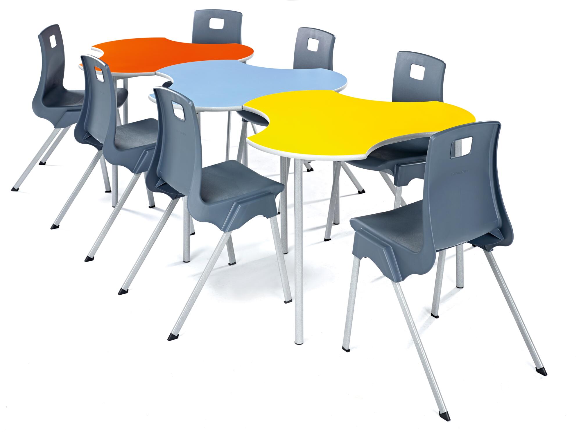 Metalliform Connect School Classroom Table With Castors