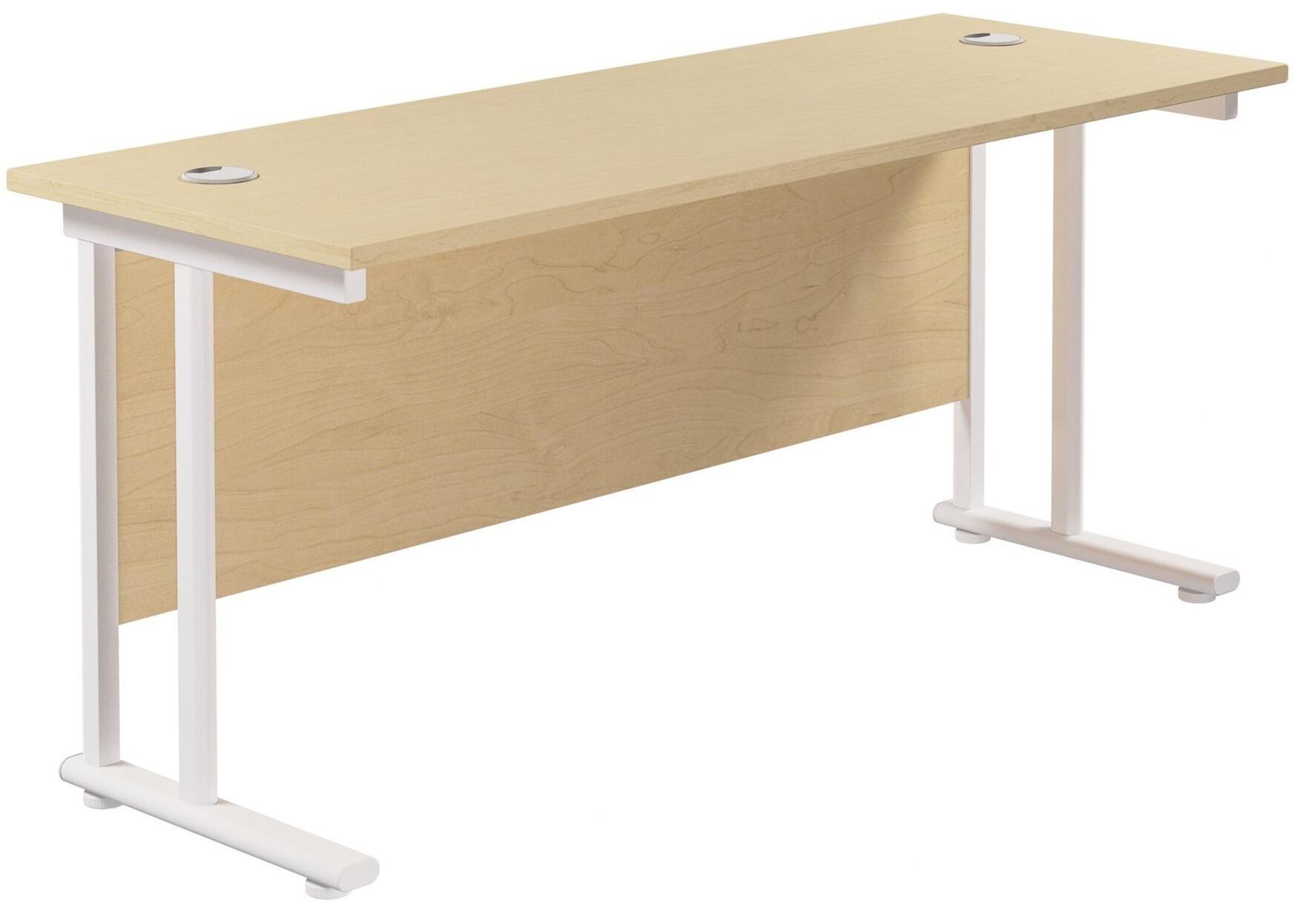 TC Twin Upright Rectangular Desk - 1600 x 600mm - Just For Schools